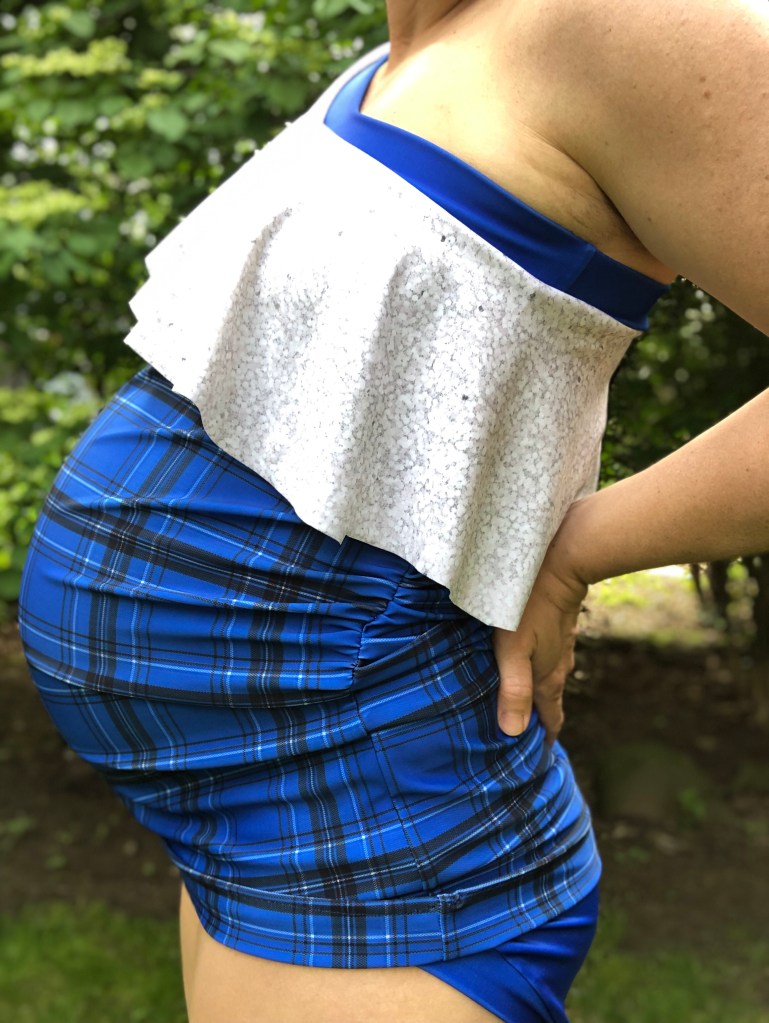 Edgy Top- Swim Suit w Shelf Bra and Maternity mods – Momming Hard